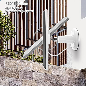 3-Pack Solar Panel Charger Fit for Eufycam 2C/2C Pro/E40/E20/2/2 Pro/E Camera Micro USB & Type C Port Charging 10FT Cable Wall Mount Weatherproof