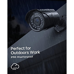 ZOSI H.265+2MP Security POE Camera, 1920x1080, 120ft Night Vision, 3.6mm Lens, IP67 Weatherproof Indoor Outdoor IP Camera 1080p (Only work with ZOSI PoE NVR,Model: 1AR-08EM-00/10/20-US)