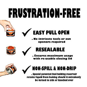 Chafing Fuel Cans - Food Warming Wick Candle Burners for Buffet Dishes (12, 6 HOUR)