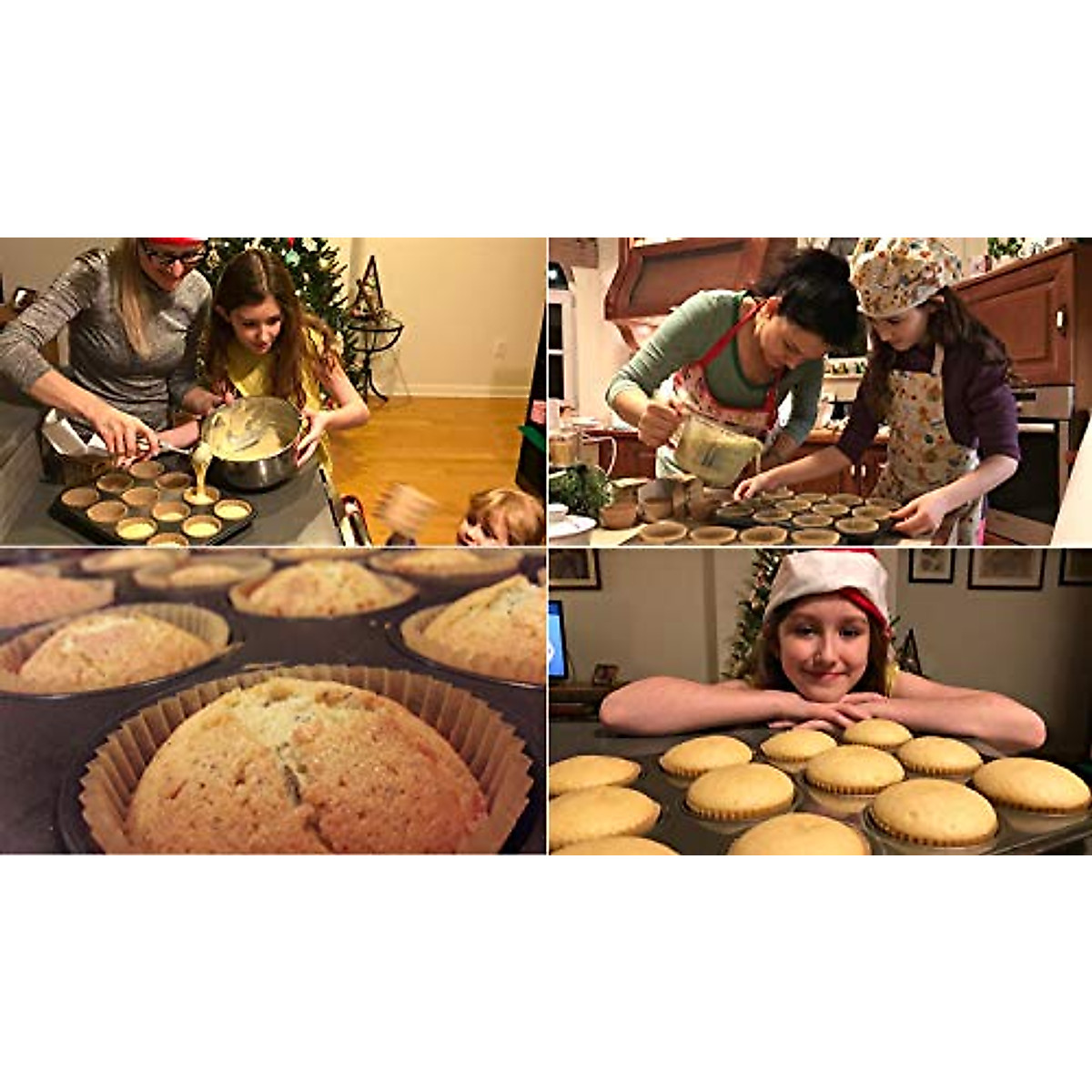 Gifbera Natural Cupcake Liners Standard Baking Cups 400-Count, Unbleached No Smell Paper