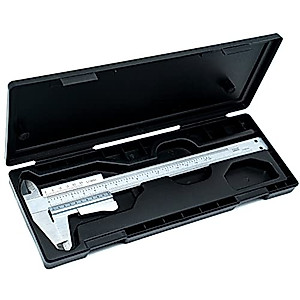 LLDSIMEX Self-Locking Auto Clamp Stainless Steel Vernier Caliper 0-6 Inch/0-150mm Manual Caliper 0.001"/0.02mm High Precison Caliper