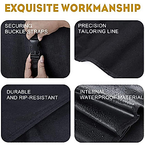 LBG Products Window Air Conditioner Cover 27''Wx19''Hx25''D for Outside AC Unit,Heavy Duty Winter AC Defender,Bottom Covered