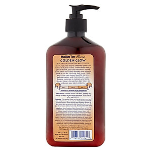 Malibu Tan Hemp Golden Glow Skin Firming Lotion, Medium Deep, 18 fl oz (530 ml) - 1-PACK