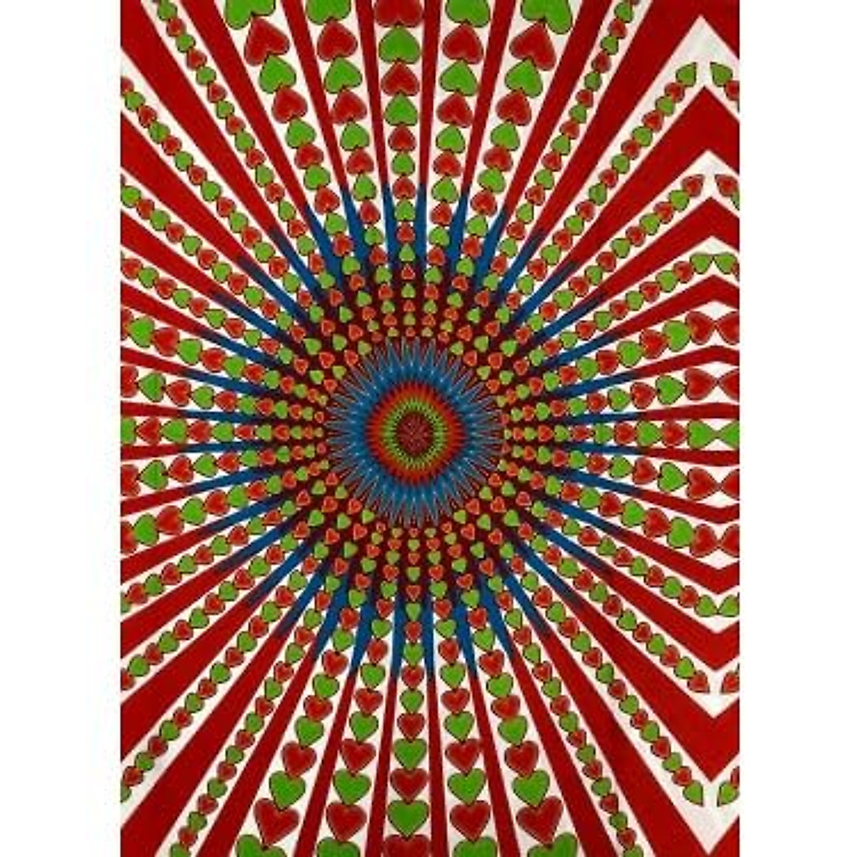 Heart Pattern African Wax Print Fabrics- Orange, Red, Apple-Green, White, Blue, Black - Sell by 6 Yards-100% Cotton- for Dresses