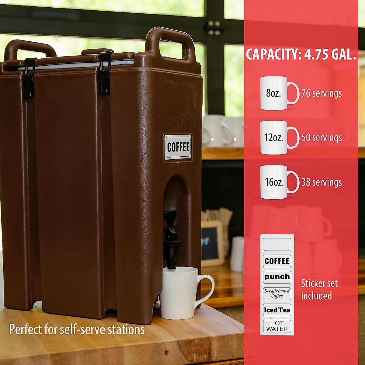 Cambro (500LCD131) 4-3/4 gal Beverage Carrier - Camtainer®