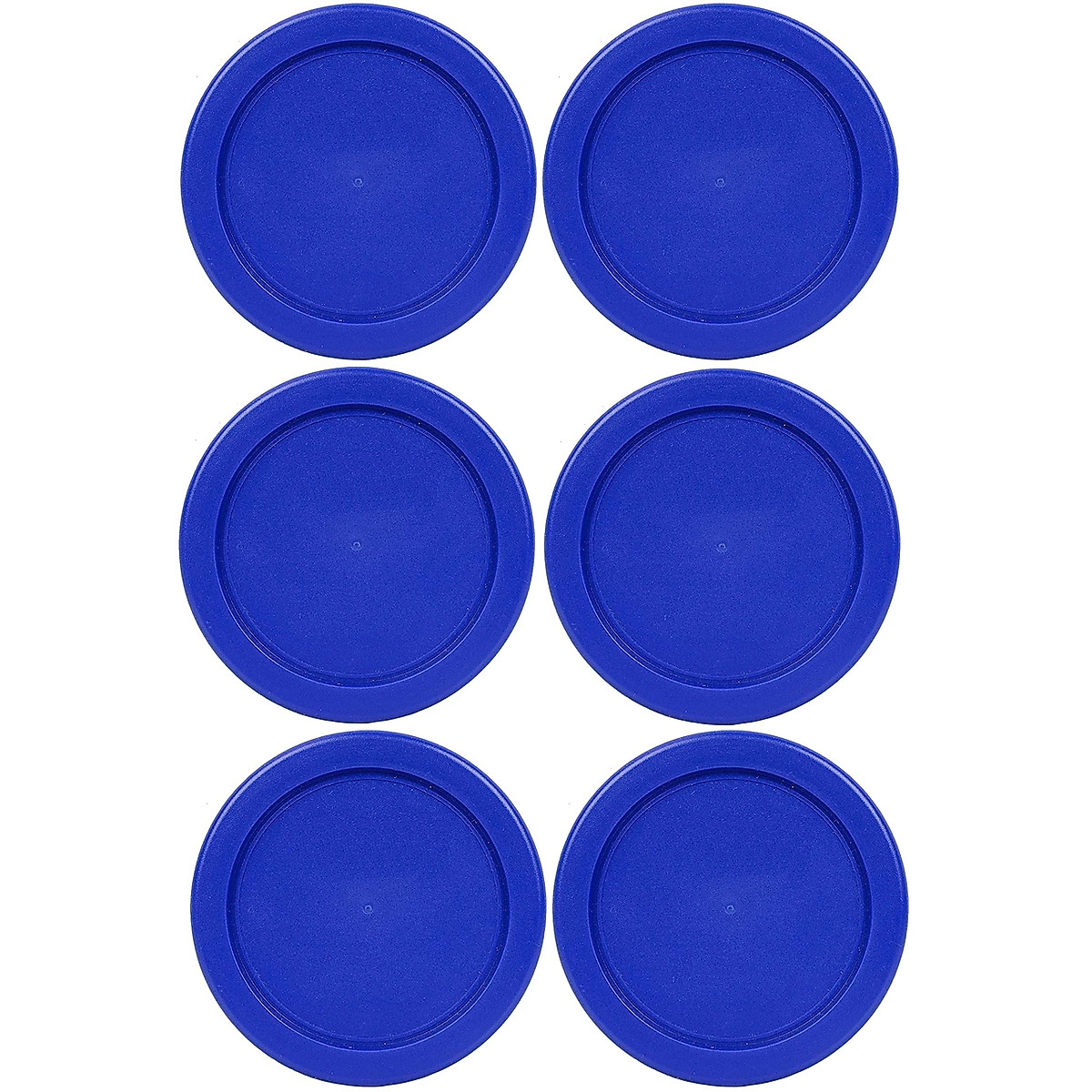 Klare Ware 1 Cup Blue Replacement Lids/Covers for Pyrex 7202, Anchor Hocking & Klare Ware Storage Bowls *Glass Container Not Included* (6 Pack, Blue)