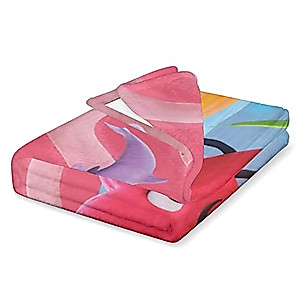 Cute Cartoon Blanket, Hip Hop Personalized Bed Throws, Ultra Soft Cozy Flannel Throw Blanket for Couch Bed Sofa, Comfortable Lightweight Super Soft Blankets 60X50 Inch for All Season (Cartoon 2)