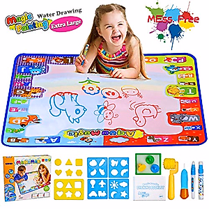 Ayeboovi Toddler Toys Water Drawing Mat Toy for 3 4 5 Year Old Girl Magic Toddler Painting Kit