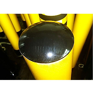 Parking Bollards with Lock, Parking Barrier Space Saver, Metal Sign Posts Steel Safety Bollard Traffic Pole(Size:500x76mm) (750x76mm)