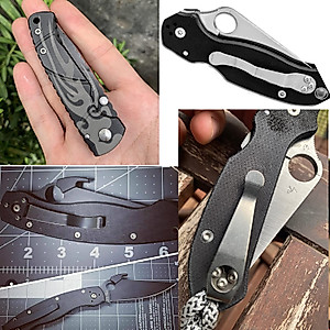 HanTof 100pcs Pocket blade knife handle screws,Knife Pocket Clip Screw,Tactical Survival Knife Screw,EDC folding knives hilt fasteners,shaft pivot pin rivets,M2.5 Machine Screws,Stainless Steel,4 Type