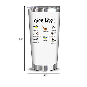 NewEleven Bird Watching Gifts, Gifts For Bird Lovers - Gift For Men Women - Funny Birding Gift For Birders, Birds Watchers, Birb Lovers, Men, Women, Friends - 20 Oz Tumbler