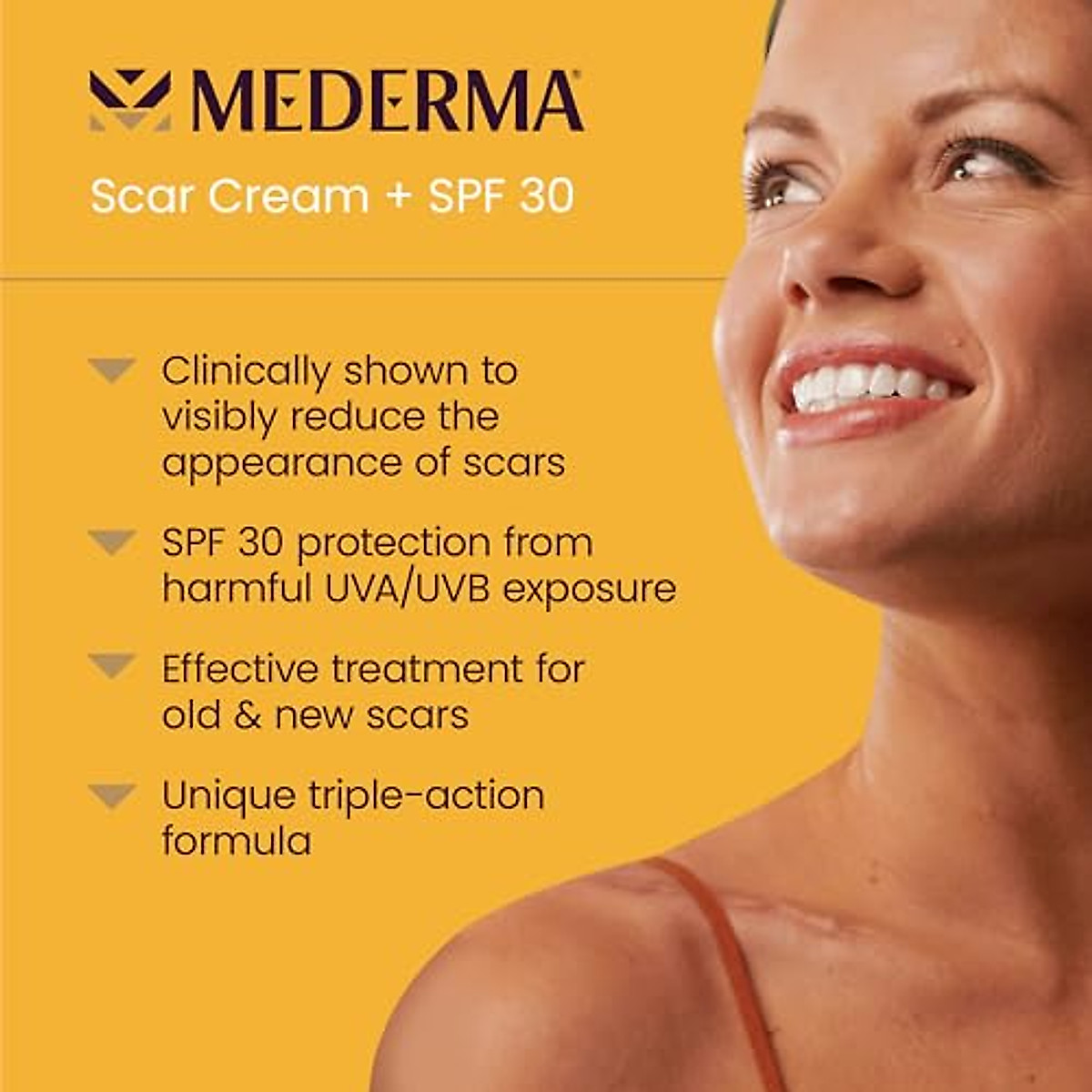 Mederma Scar Cream Plus SPF 30, Sunscreen, Protects from Sun Damage, Reduces the Appearance of Scars