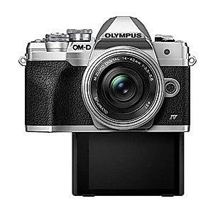OLYMPUS E-M10 Mark IV Black Micro Four Thirds System Camera M.Zuiko Digital ED 14-42mm F3.5-5.6 EZ kit 20MP Sensor 5-Axis Image Stabilization 4K Video Wi-Fi