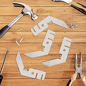 Wenyrich 3'' Double Crossbar Hanger 4Pcs Pipe and Drape,Wedding Valance Hanger for Backdrop Portable Curtain Stand Parties