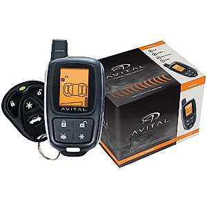 Avital 3305L 2-Way LCD Security System with 4-Button LCD Remote