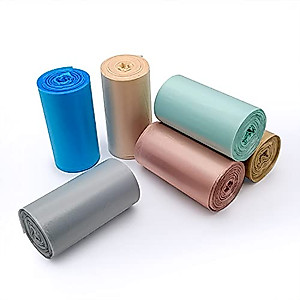 YSSAI 0.5 Gallon Trash Bags 180 Counts Small Trash Bags Car Garbage Bag Pet Garbage Bag Wastebasket Bin Liners for Home Office Kitchen Small Sized Waste Bin 6 Colors