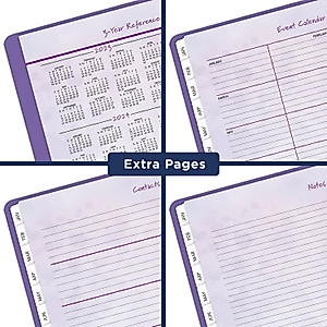 AT-A-GLANCE 2024 Weekly & Monthly Appointment Book Planner, 5-1/2" x 8-1/2", Small, Beautiful Day, Lavender (938P-200-24)