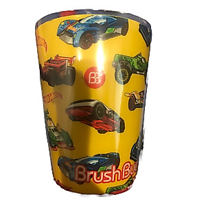 Kids Soft Bristles Toothbrush Set,Cap, Rinsing Cup Decorated with Race Cars, Easy to Grip, Kids Toothpaste (Bonus Included)