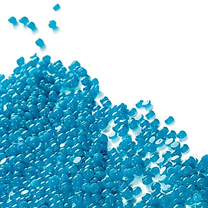 Satin Smooth Titanium Blue Hard Wax with Azulene Oil & Vitamin E, Thin Film Pebble Wax for Coarse Hair, Brazilian Bikini Waxing, Ideal for Sensitive Skin, Hair Removal Wax, 35oz