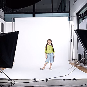 Phsureo Seamless Photo Photography Backdrop Paper, Photo Background Paper Roll (Jet Black, 81'' x 32')