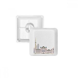 DIYthinker Canada Landmark City Watercolor Cartoon Keycap Mechanical Keyboard PBT Gaming Upgrade Kit