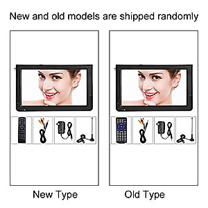 Acogedor 10" Portable HDMI Small TV, ATSC Car TV Digital Television Smart TV, 1080P HD Video Player with USB/TF Card Slot, Bracket, Built-in Rechargeable Battery