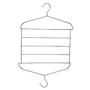 Magic Pants Hangers Stainless Steel Foldable Drying Rack,Hook Design at Both Ends,Space Saving Hangers Clothes Closet Storage Organizer for Pants Jeans Skirts Scarf Ties Towels