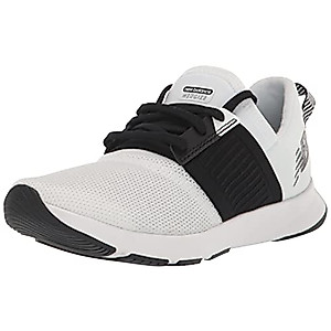 New Balance Women's Dynasoft Nergize V3 Cross Trainer, White/Black, 7.5