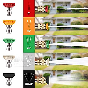 Power Washer, TE3000 1.9GPM Pressure Washer 1800W Electric High Pressure Washer Professional Car Washer Cleaner Machine with Hose Reel ,5 Nozzles for Patio Garden Yard Vehicle