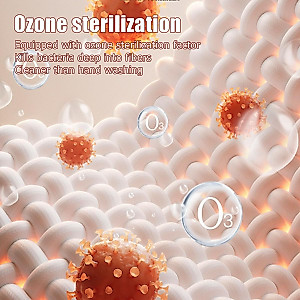 Septpent 4.5L Portable Mini Washer, Compact 24W 12V Home Blue Light Washer, Centrifugal Water Flow Dewatering,Auto Stop Single Tub Washer, for Apartment/Camping/RV/Underwear/Socks Baby Clothing