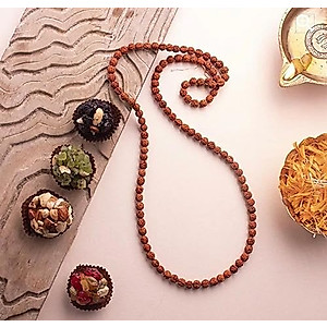 Original Rudraksha Mala With Certificate For Wearing And Japa Mala (5 Mukhi Mala, 108 Beads Mala Rosary Garland)