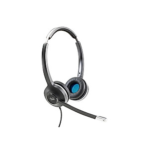 CISCO Headset 532, Wired Dual On-Ear Quick Disconnect Headset with RJ-9 Cable, Charcoal, 2-Year Limited Liability Warranty (CP-HS-W-532-RJ=)