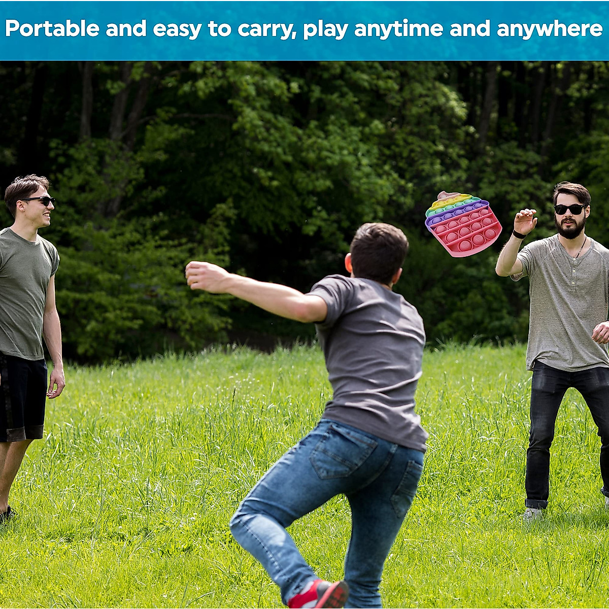 A Plus Formula Pop It Toy - Push Bubble Fidget - Sensory Silicone Stress Reliever - Autism Special Needs - Game Toys - for Toddlers, Kids, Children, Adults (Cupcake)