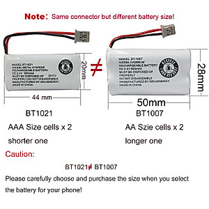 GEILIENERGY BT-1007 Cordless Phone Battery Compatible with Uniden BT1007 BT904 BT-904 BT1015 BT-1015 BBTY0651101 BBTY0460001 BBTY0510001 BBTY0624001 BBTY0700001 HHR-P506 HHR-P506A(3-Pack)