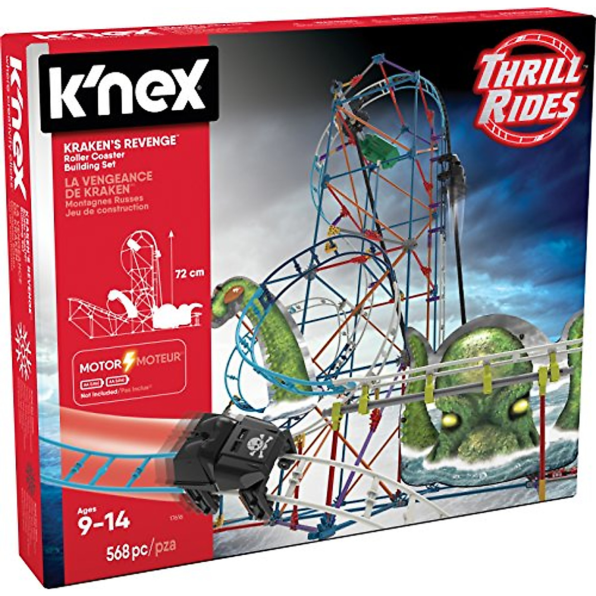 K'NEX Thrill Rides-Kraken's Revenge Roller Coaster Building Set-Ages 9+ -Engineering Education Toy (Amazon Exclusive) (17616)