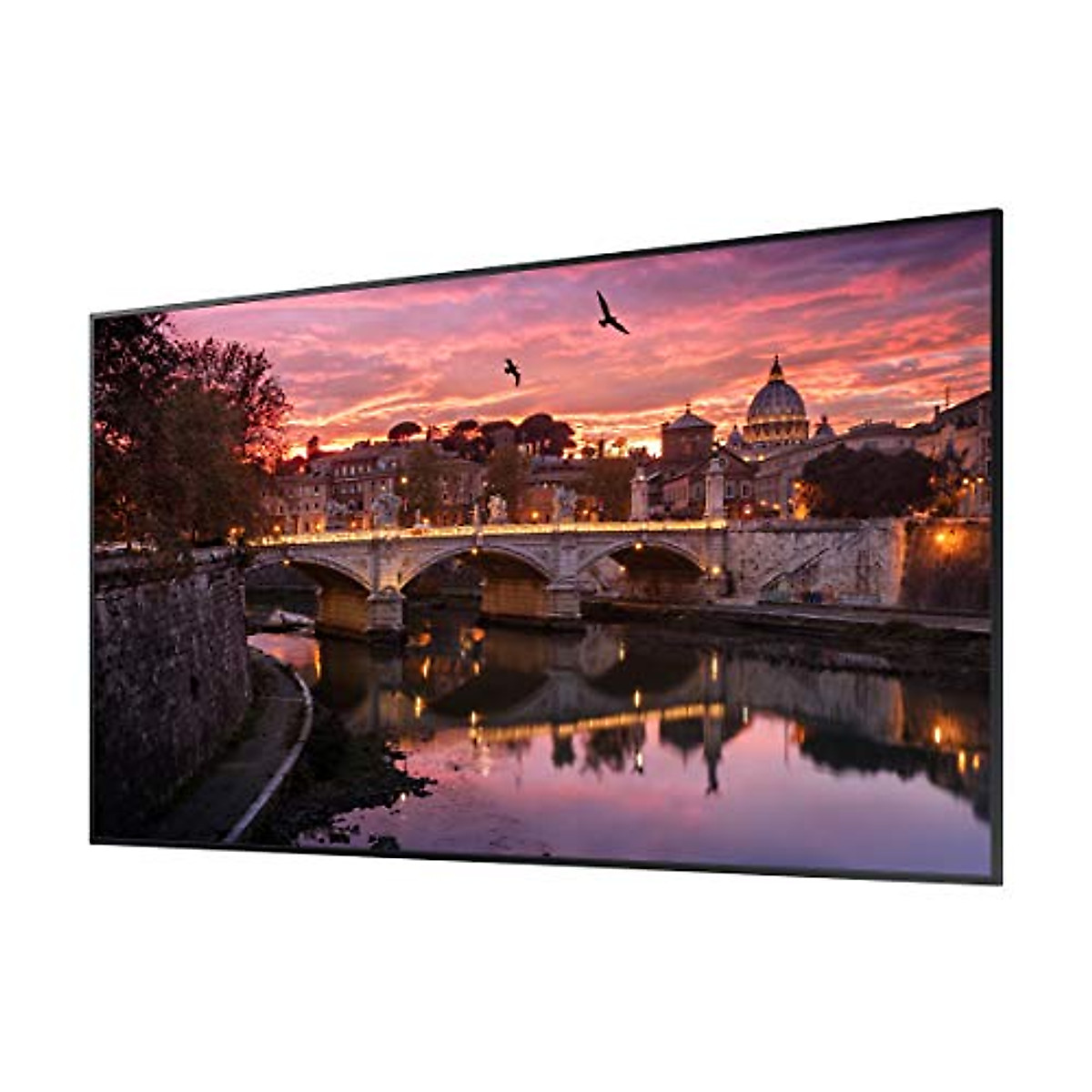 Samsung Business QB55R 55 inch 4K UHD LED Commercial Signage Display for Business with HDMI, Wi-Fi, 350 nit (LH55QBREBGCXZA)