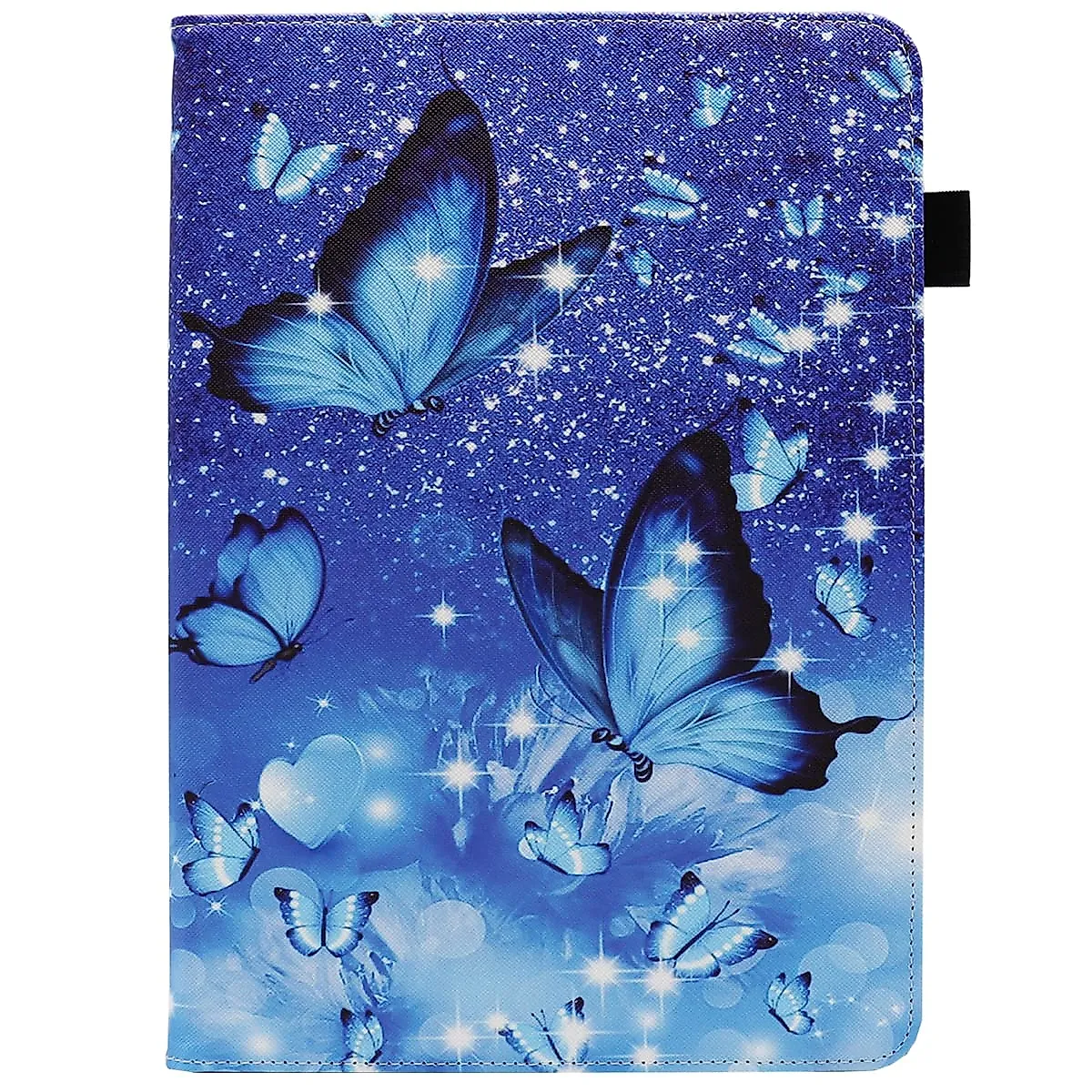 Universal 8 Inch Tablet Case, Universal 7 Inch Tablet Case, Viclowlpfe Multi-Angle Viewing Rotating Stand Wallet Case for 7.0-8.5 Inch Tablet, Blue Butterfly