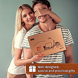 Wood Phone Docking Station - Gift for Men / Dad, Birthday Gifts for Men, Nightstand Organizer for Husband, Bedside Wallet Stand Watch Organizer for Father, Mens Gifts Ideas, Men Gadgets