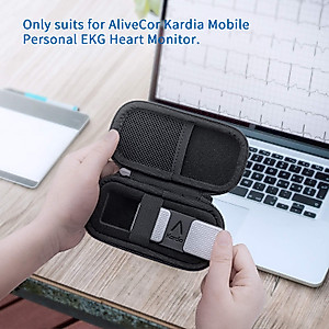 Hard Case for AliveCor kardia Mobile Heart Monitor EKG Devices, Travel Case Protective Cover Storage Bag (6L/Classic EKG)
