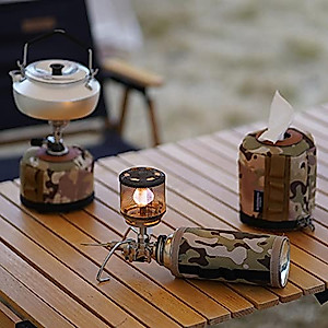 Segolike Portable Gas Tank Protective Case Fuel Cylinder Oxford Cloth Canister Storage Cover for Travel Accessories BBQ Picnic Hiking, Brown L