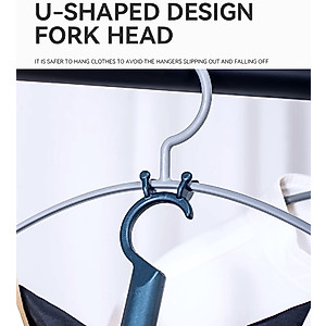 55'' Retractable Reach Sticks Extend Utility Pole Hook Adjustable Long Reach Stick for Closet/Ceiling/Shelf, Blue