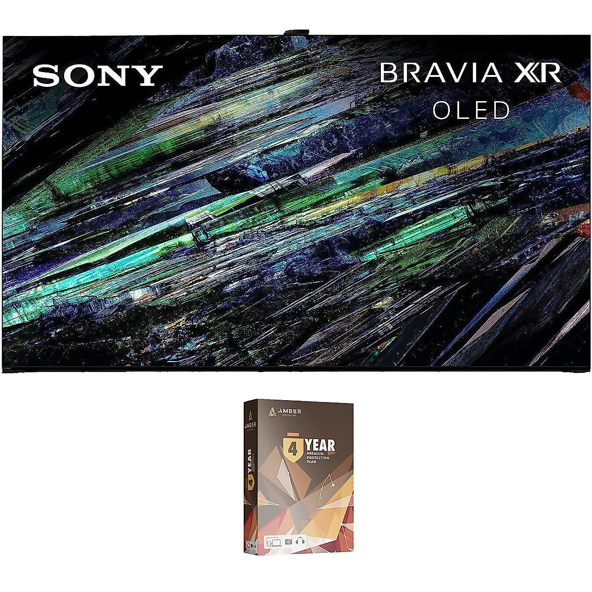 Sony XR55A95L 55 Inch QD-OLED 4K UHD Smart Google TV with AI Upscaling with an Additional 4 Year Coverage (2023)