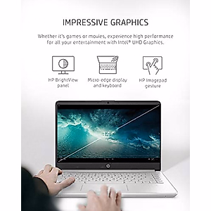 HP 14 Laptop, 11th Gen Intel Core i3-1115G4, 4 GB RAM, 128 GB SSD Storage, 14-inch Full HD Display, Windows 10 in S Mode, Long Battery Life, Fast-Charge, Thin & Light Design (14-dq2020nr, 2021)