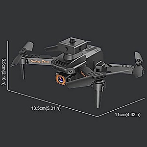 Mini Drone with 1080p Dual HD Camera, Foldable Quadcopter HD Camera Remote Control Toys Gifts for Beginner with Altitude Hold Headless Mode One Key Start Aircraft