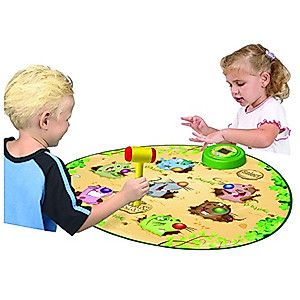 Constructive Playthings CP Toys Smack the Moles - Playmat with Hammer Classic Game of Endless Fun