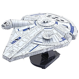 Fascinations Metal Earth Premium Series Lando Calrissian's Millennium Falcon Solo 3D Metal Model Kit
