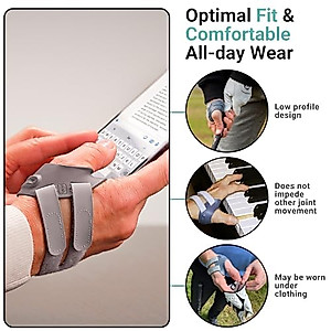 PUSH MetaGrip CMC Thumb Brace for Osteoarthritis CMC Joint Pain. Stabilizes Thumb CMC Joint Without Limiting Hand Function. (Left, Medium)