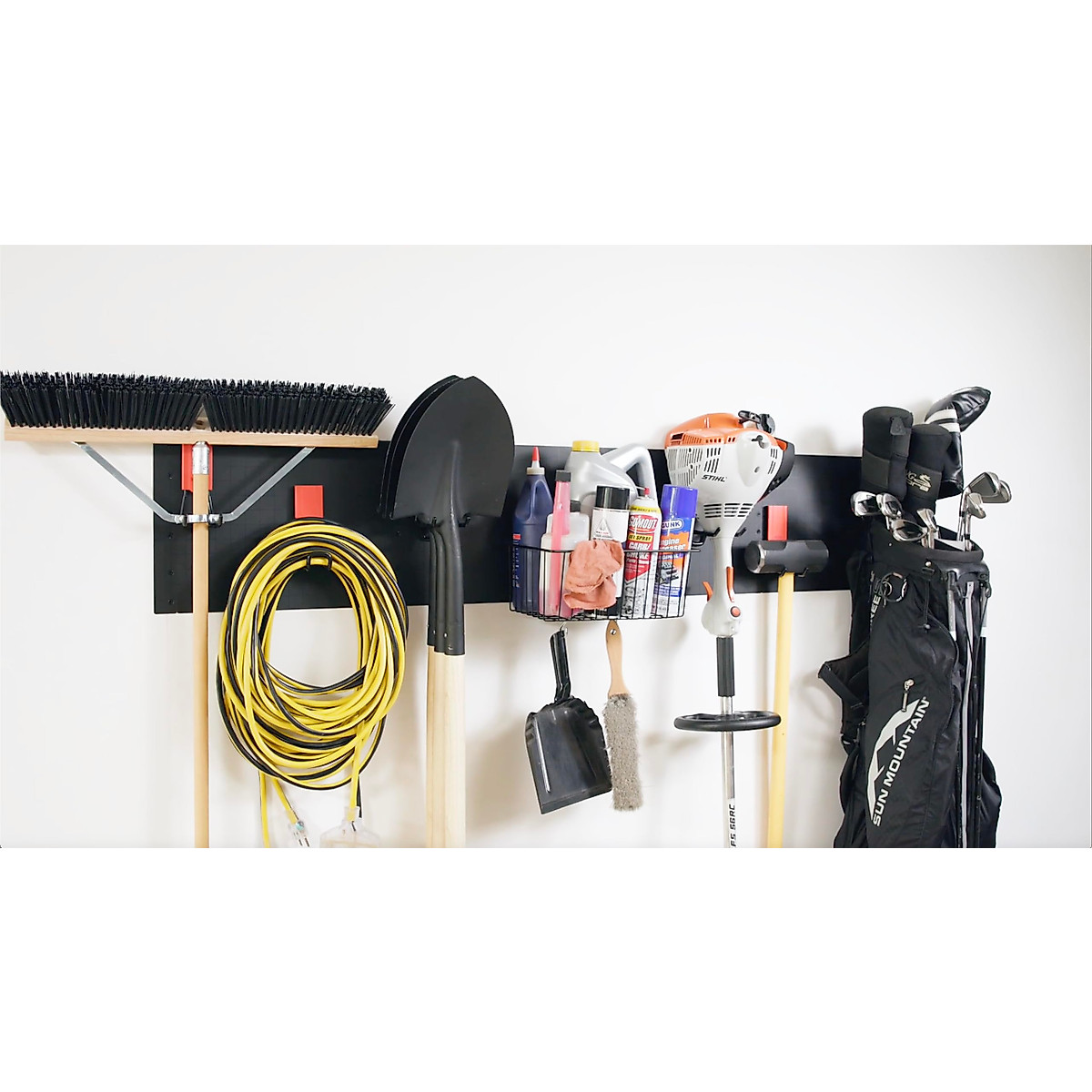 GATOR MAGNETICS Wall Panel Storage & Organization System 2 Pack– 16.75" x 12", Pair Metal Hooks, Galvanized Steel, Heavy-Duty Racks, Garage Organizers, Storage System, Tool Racks