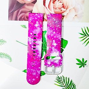 XINGMALY 6 Pack Compatible with Verizon Gizmo Watch 3/Gizmo Watch 2/Gizmo Watch 1 Smart Watch Bands for Kids Boy Girl, 20mm Soft Silicone Pattern Floral Strap Bands for Verizon Gizmo Watch 3 Watch