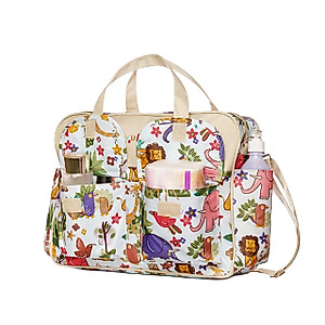 Alipher Diaper Bag Women Tote Bag Nylon Nappy Bag Durable Shoulder Bag Pregnant Handle Bag, Multi, Large